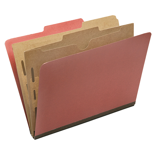Pocket Classification File Folder - Letter - Earth Red | Kamo ...