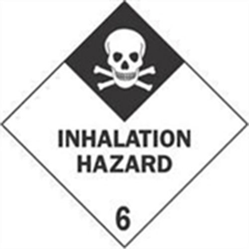 #DL5191 4 x 4" Inhalation Hazard - Hazard Class 6 Label | Cross Corporation