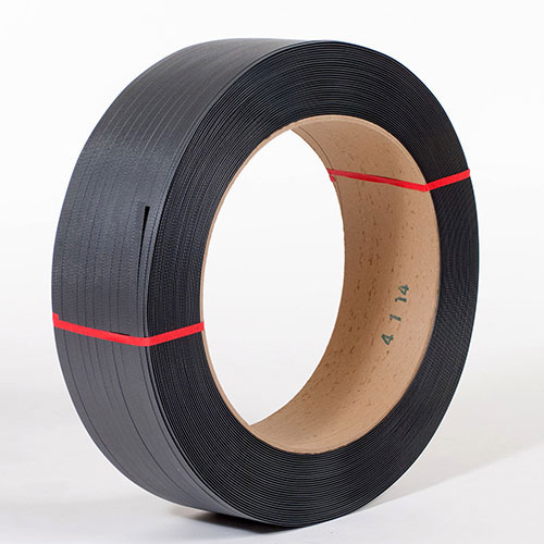 1/2" x 9,000' .015 300# 16 x 6 Black Hand Grade Poly Strapping | Cross ...